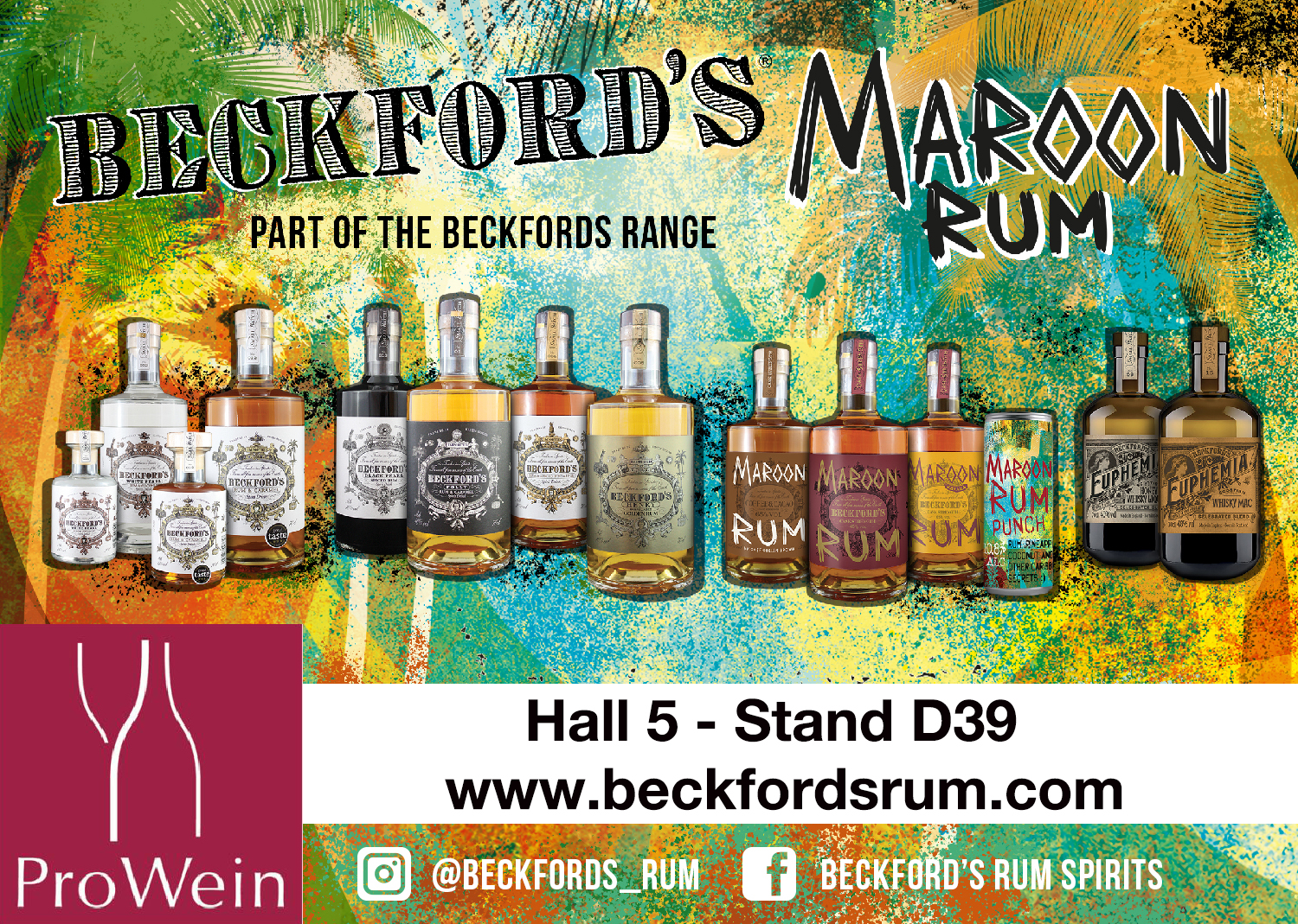 Beckford's Rum heads for ProWein, Germany - Beckford's Rum